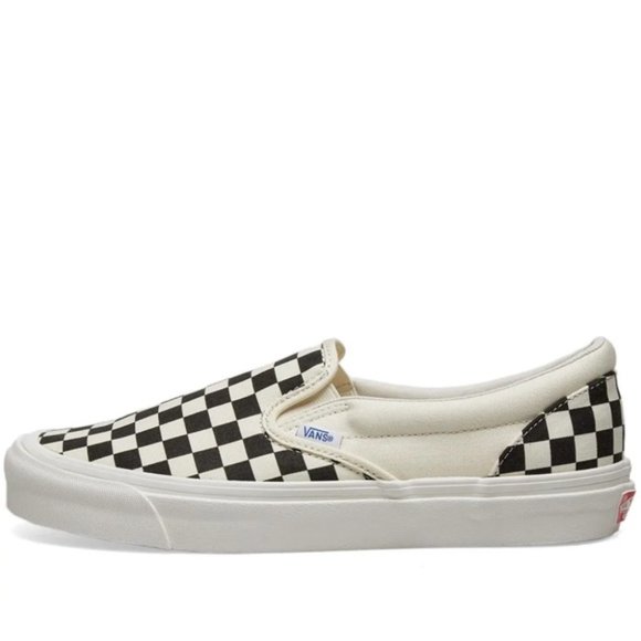 Vans | Shoes | Vans Vault Og Classic Slip On Checkered Black | Poshmark